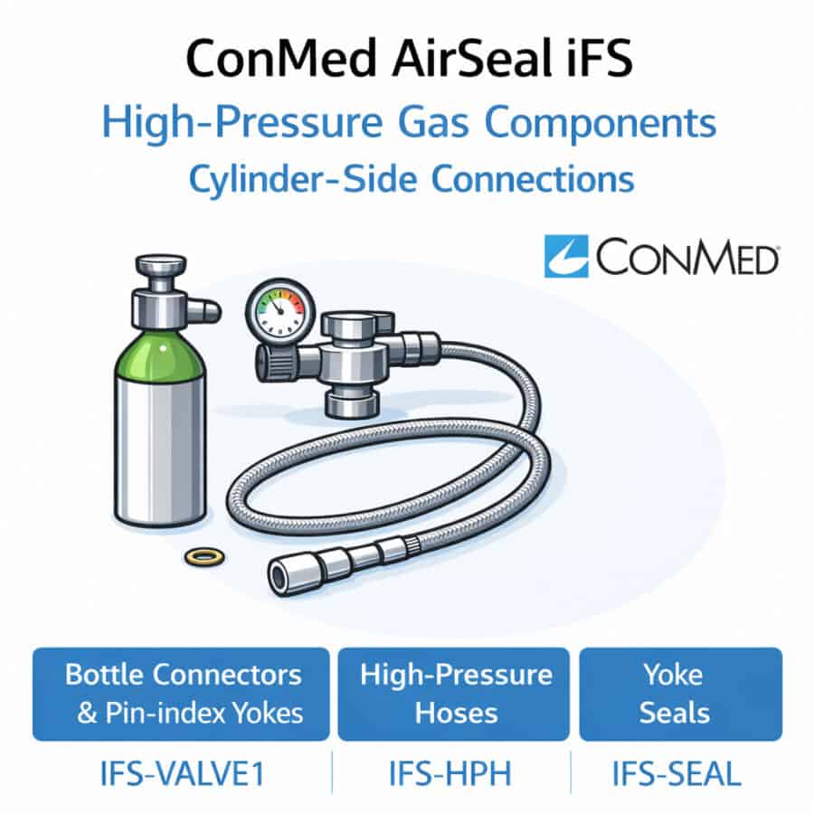 ConMed AirSeal iFS High-Pressure Gas Components