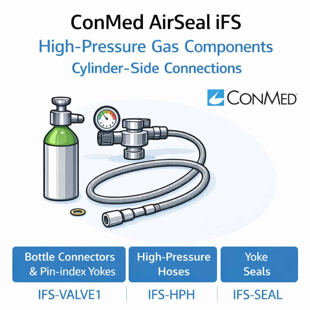 ConMed AirSeal iFS High-Pressure Gas Components